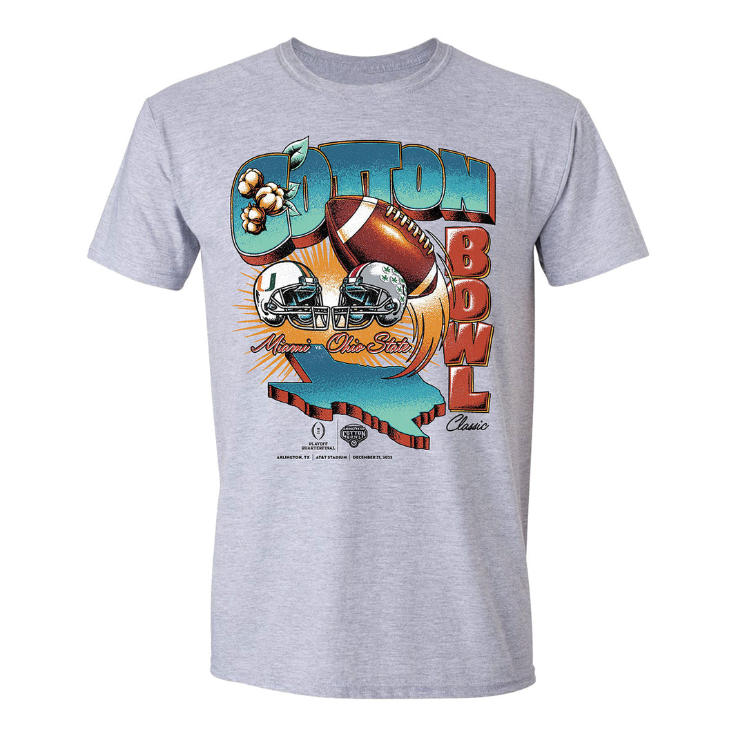 2026 Peach Bowl Matchup T-shirt – College Football Playoff Shop